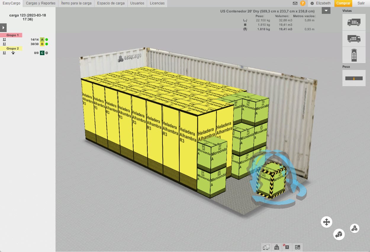 Cómo lograr un cubicaje óptimo en camiones y contenedores