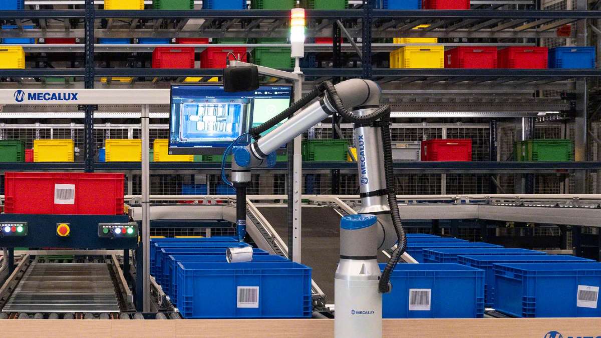 Mecaluz presentó nuevo sistema robotizado para preparar pedidos con IA